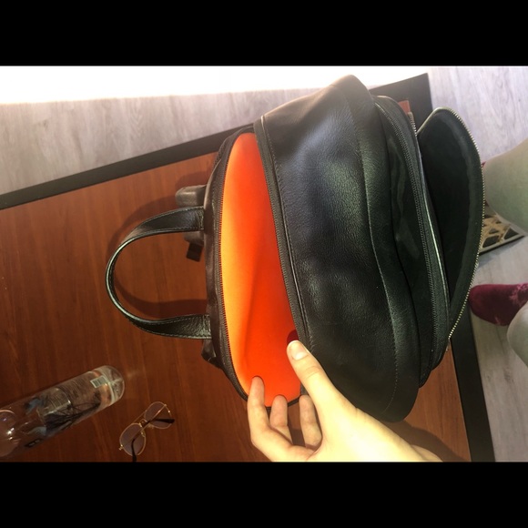 Jack Spade | Bags | Jack Spade Black Leather Backpack | Poshmark